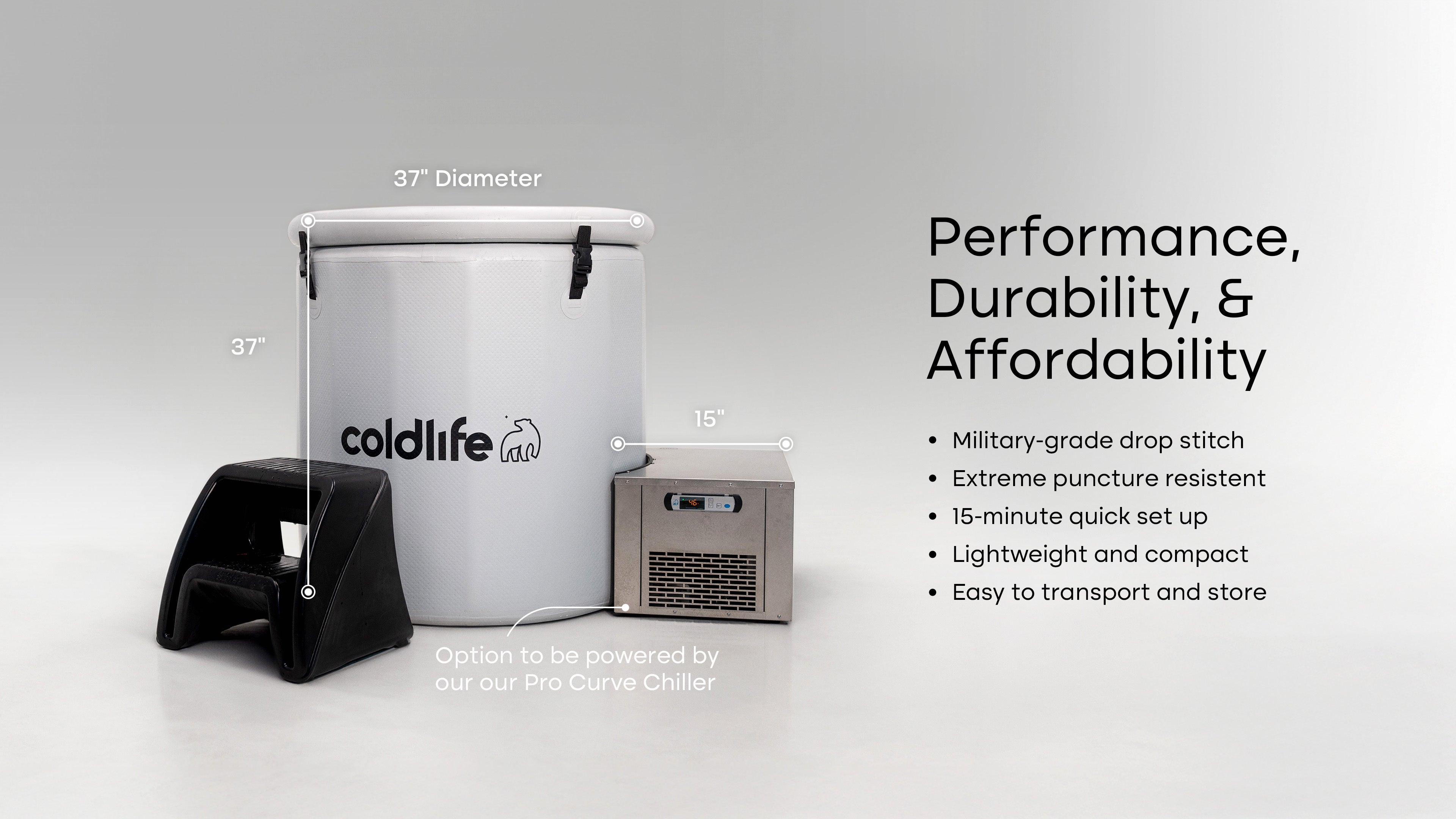 Cold Life Ultimate Lite Inflatable Plunge | Made in America – The Cold Life